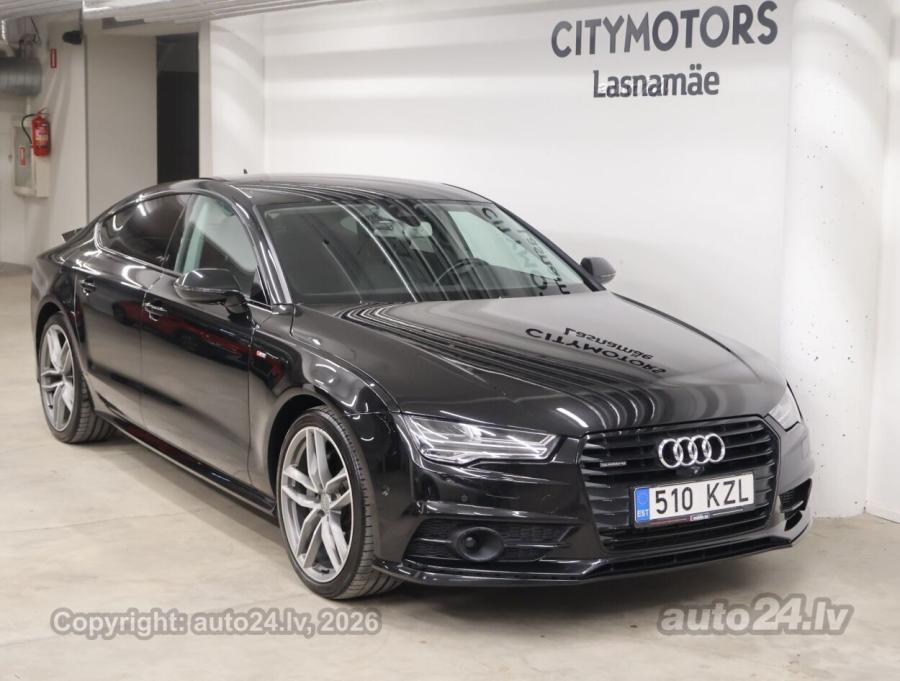 Black Audi A7 Sportback 2017 in Tallinn, with an engine capacity of 3.00 L and mileage of 172 thousand km for 23500 €, photo 5 on AUTOMOTO.COM.LV