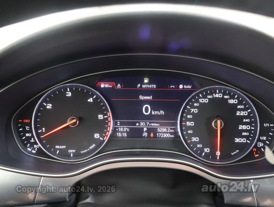 Black Audi A7 Sportback 2017 in Tallinn, with an engine capacity of 3.00 L and mileage of 172 thousand km for 23500 €, photo 16 on AUTOMOTO.COM.LV