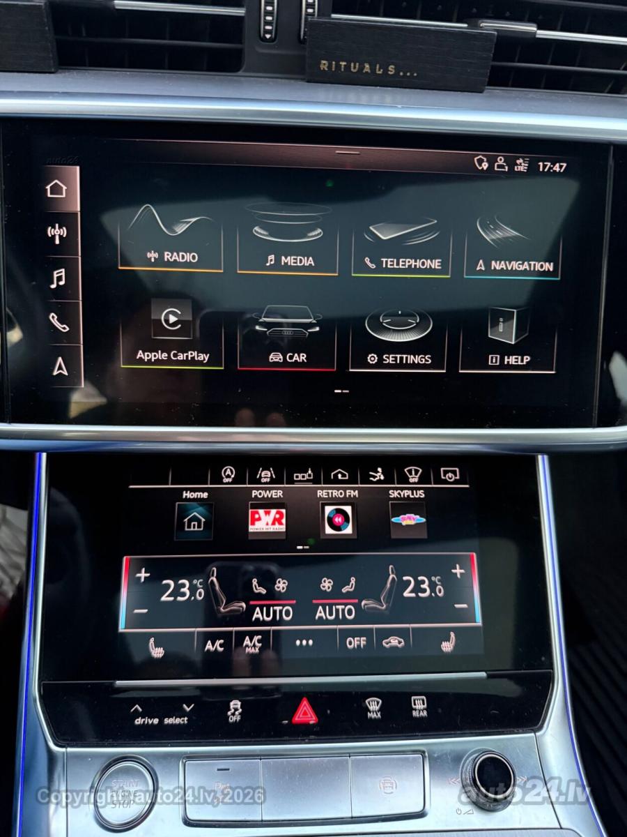 Melns Audi A7 Sportback 2018 Tallina, ar dzinēja tilpumu 3.00 L un nobraukumu 131 tūkst. km par 37500 €, foto 14 vietnē AUTOMOTO.COM.LV