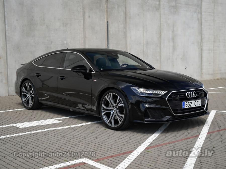 Black Audi A7 Sportback 2018 in Tallinn, with an engine capacity of 3.00 L and mileage of 133 thousand km for 35900 €, photo 1 on AUTOMOTO.COM.LV