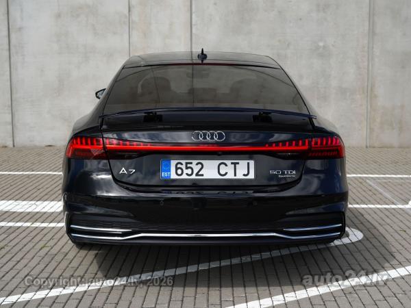 Black Audi A7 Sportback 2018 in Tallinn, with an engine capacity of 3.00 L and mileage of 133 thousand km for 35900 €, photo 6 on AUTOMOTO.COM.LV