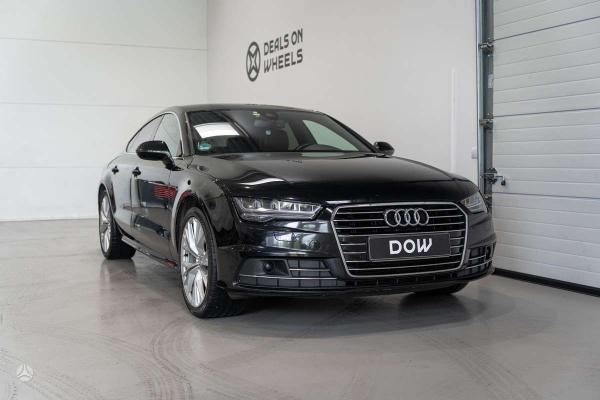 Black Audi A7 Sportback 2018 in Vilnius, with an engine capacity of 2.97 L and mileage of 235 thousand km for 19900 €, photo 1 on AUTOMOTO.COM.LV