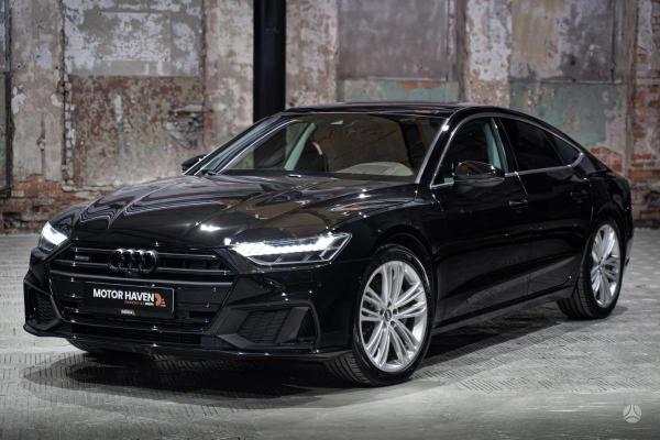 Black Audi A7 Sportback 2019 in Kaunas, with an engine capacity of 3.00 L and mileage of 123 thousand km for 34000 €, photo 1 on AUTOMOTO.COM.LV