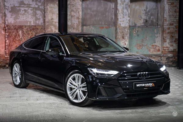 Black Audi A7 Sportback 2019 in Kaunas, with an engine capacity of 3.00 L and mileage of 123 thousand km for 34000 €, photo 3 on AUTOMOTO.COM.LV