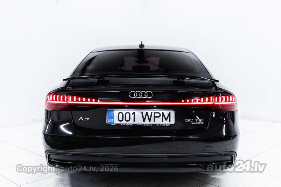 Black Audi A7 Sportback 2019 in Tallinn, with an engine capacity of 3.00 L and mileage of 123 thousand km for 35000 €, photo 2 on AUTOMOTO.COM.LV