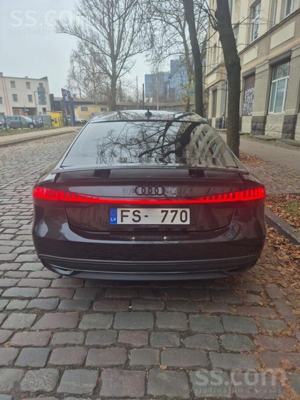 Black Audi A7 Sportback 2019 in Riga, with an engine capacity of 3.00 L and mileage of 121 thousand km for 32500 €, photo 3 on AUTOMOTO.COM.LV