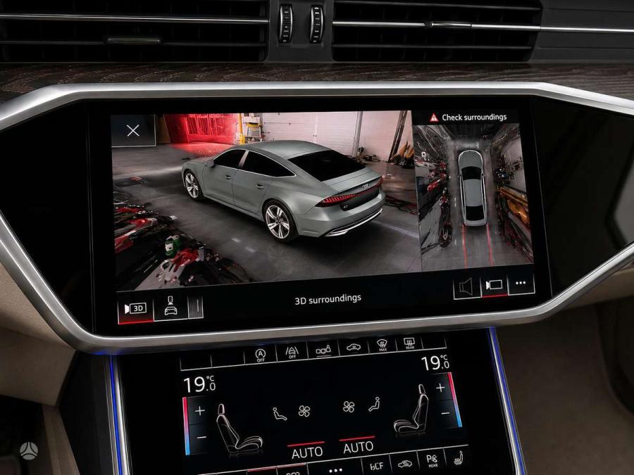 Melns Audi A7 Sportback 2019 Mažeikiai, ar dzinēja tilpumu 3.00 L un nobraukumu 239 tūkst. km par 31900 €, foto 19 vietnē AUTOMOTO.COM.LV