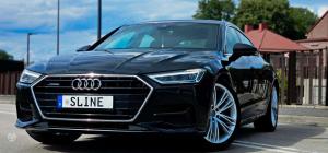 Melns Audi A7 Sportback 2019 Marijampole, ar dzinēja tilpumu 3.00 L un nobraukumu 200 tūkst. km par 26350 €, foto  vietnē AUTOMOTO.COM.LV