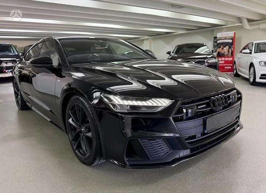 Black Audi A7 Sportback 2020 in Vilnius, with an engine capacity of 1.98 L and mileage of 104 thousand km for 46500 €, photo 4 on AUTOMOTO.COM.LV