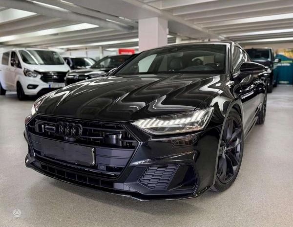 Black Audi A7 Sportback 2020 in Vilnius, with an engine capacity of 1.98 L and mileage of 104 thousand km for 46500 €, photo 1 on AUTOMOTO.COM.LV