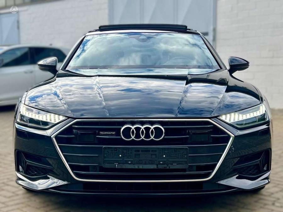 Melns Audi A7 Sportback 2022 Viļņa, ar dzinēja tilpumu 2.97 L un nobraukumu 80 tūkst. km par 49550 €, foto 1 vietnē AUTOMOTO.COM.LV