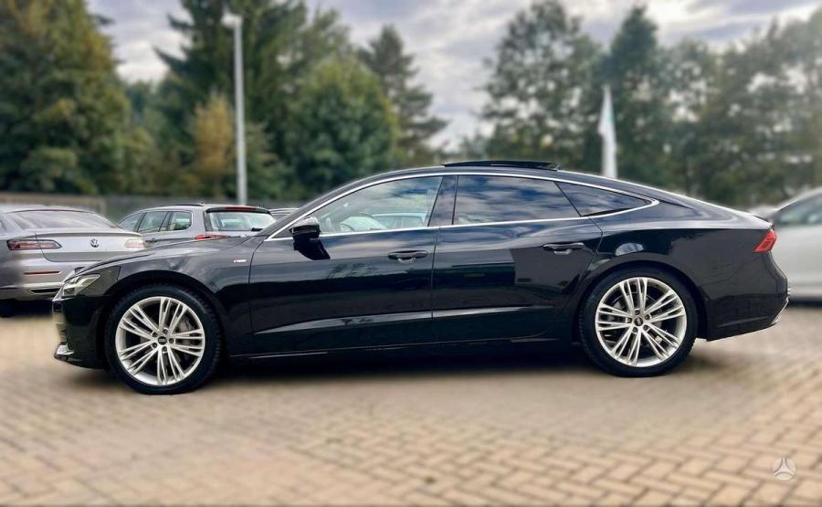 Melns Audi A7 Sportback 2022 Viļņa, ar dzinēja tilpumu 2.97 L un nobraukumu 80 tūkst. km par 49550 €, foto 2 vietnē AUTOMOTO.COM.LV