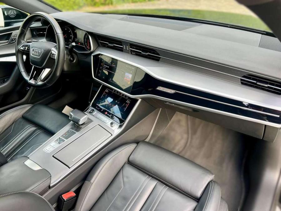 Melns Audi A7 Sportback 2022 Viļņa, ar dzinēja tilpumu 2.97 L un nobraukumu 80 tūkst. km par 49550 €, foto 13 vietnē AUTOMOTO.COM.LV
