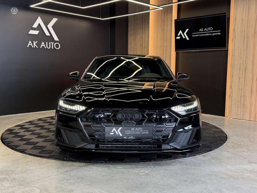 Black Audi A7 Sportback 2023 in Kaunas, with an engine capacity of 1.98 L and mileage of 12 thousand km for 49990 €, photo 4 on AUTOMOTO.COM.LV