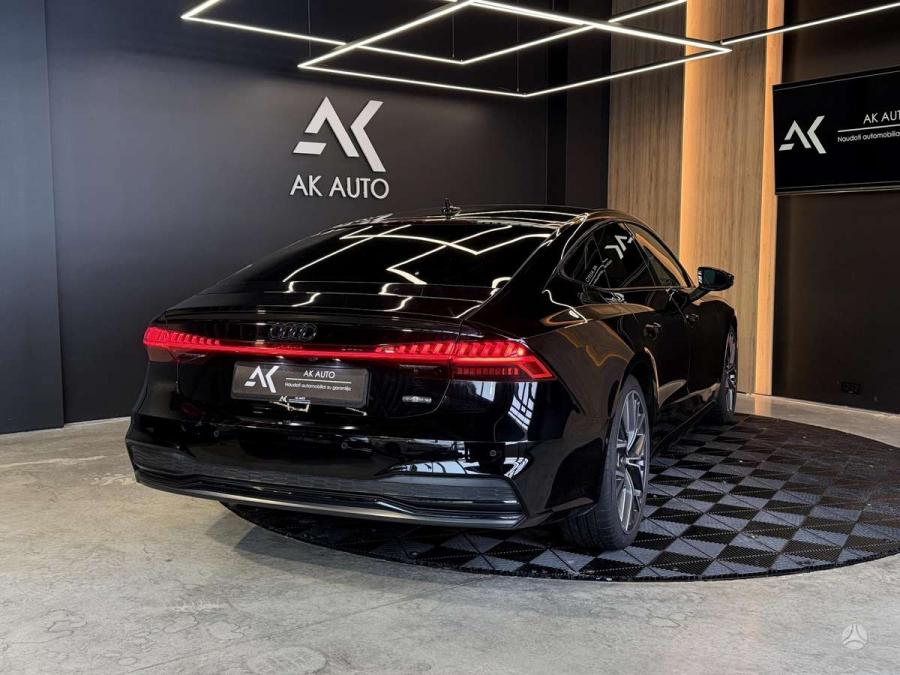 Black Audi A7 Sportback 2023 in Kaunas, with an engine capacity of 1.98 L and mileage of 12 thousand km for 49990 €, photo 11 on AUTOMOTO.COM.LV
