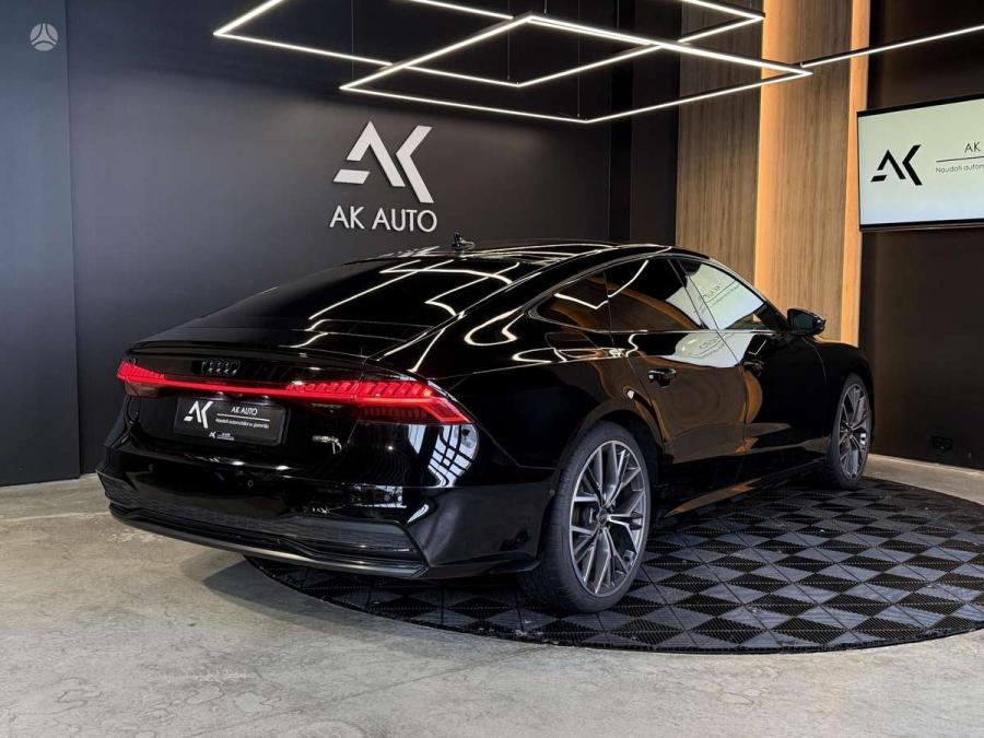 Black Audi A7 Sportback 2023 in Kaunas, with an engine capacity of 1.98 L and mileage of 12 thousand km for 49990 €, photo 12 on AUTOMOTO.COM.LV