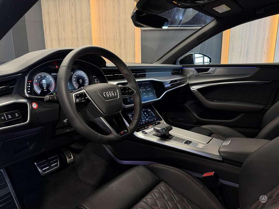 Black Audi A7 Sportback 2023 in Kaunas, with an engine capacity of 1.98 L and mileage of 12 thousand km for 49990 €, photo 13 on AUTOMOTO.COM.LV