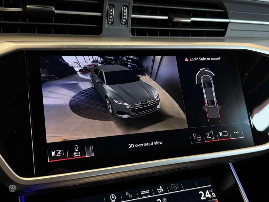 Black Audi A7 Sportback 2023 in Kaunas, with an engine capacity of 1.98 L and mileage of 12 thousand km for 49990 €, photo 37 on AUTOMOTO.COM.LV