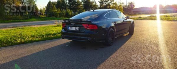Black Audi A7 Sportback 2012 in Daugavpils, with an engine capacity of 3.00 L and mileage of 308 thousand km for 13900 €, photo 4 on AUTOMOTO.COM.LV