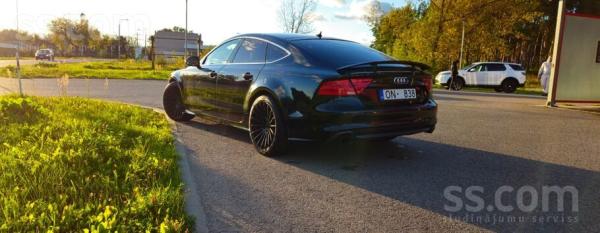 Black Audi A7 Sportback 2012 in Daugavpils, with an engine capacity of 3.00 L and mileage of 308 thousand km for 13900 €, photo 5 on AUTOMOTO.COM.LV