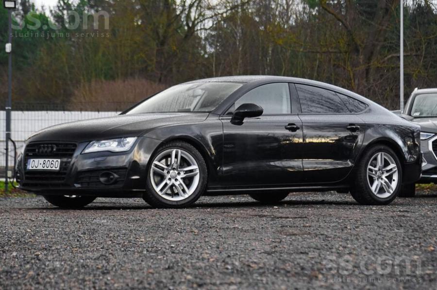 Black Audi A7 Sportback 2010 in Riga, with an engine capacity of 3.00 L and mileage of 373 thousand km for 9490 €, photo 1 on AUTOMOTO.COM.LV