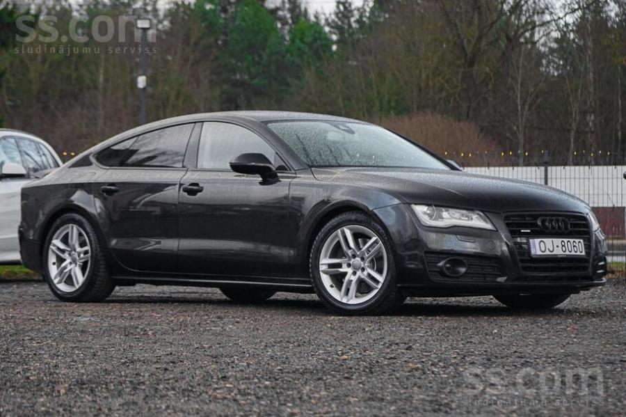 Black Audi A7 Sportback 2010 in Riga, with an engine capacity of 3.00 L and mileage of 373 thousand km for 9490 €, photo 2 on AUTOMOTO.COM.LV