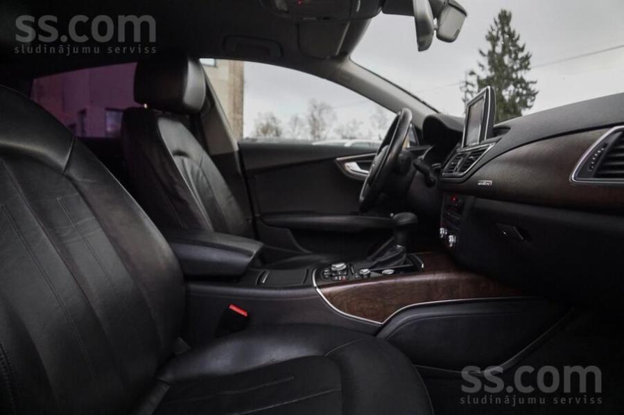 Black Audi A7 Sportback 2010 in Riga, with an engine capacity of 3.00 L and mileage of 373 thousand km for 9490 €, photo 6 on AUTOMOTO.COM.LV