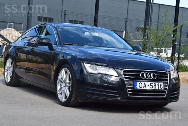 Melns Audi A7 Sportback 2011 Rīga, ar dzinēja tilpumu 3.00 L un nobraukumu 0 tūkst. km par 12350 €, foto 2 vietnē AUTOMOTO.COM.LV