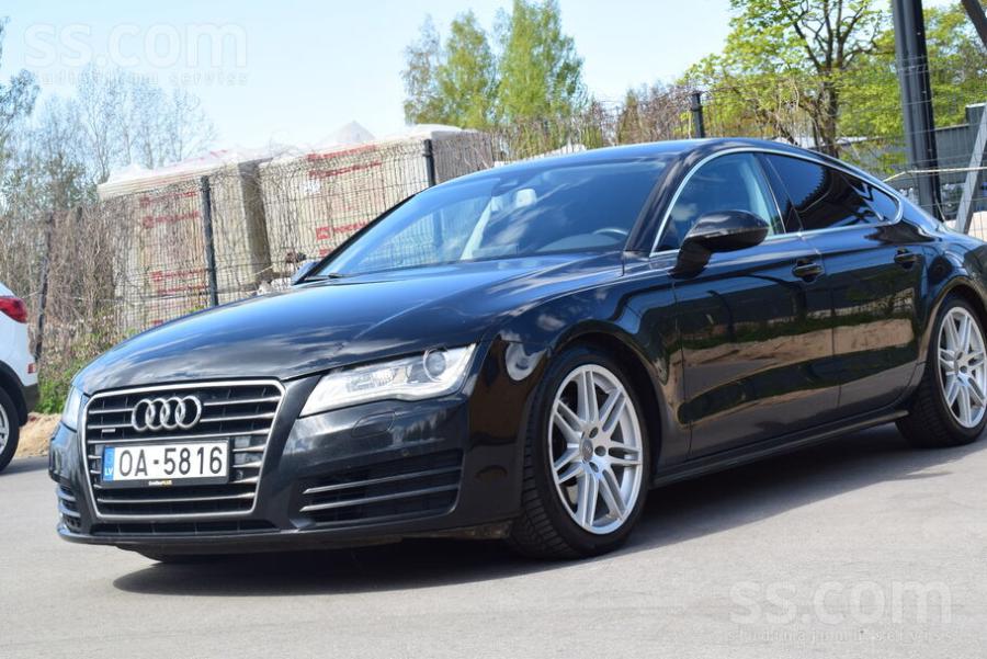 Black Audi A7 Sportback 2011 in Riga, with an engine capacity of 3.00 L and mileage of 0 thousand km for 12350 €, photo 3 on AUTOMOTO.COM.LV