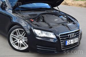 Black Audi A7 Sportback 2011 in Riga, with an engine capacity of 3.00 L and mileage of 0 thousand km for 12350 €, photo 7 on AUTOMOTO.COM.LV