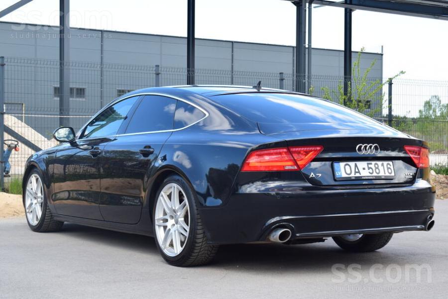 Black Audi A7 Sportback 2011 in Riga, with an engine capacity of 3.00 L and mileage of 0 thousand km for 12350 €, photo 8 on AUTOMOTO.COM.LV
