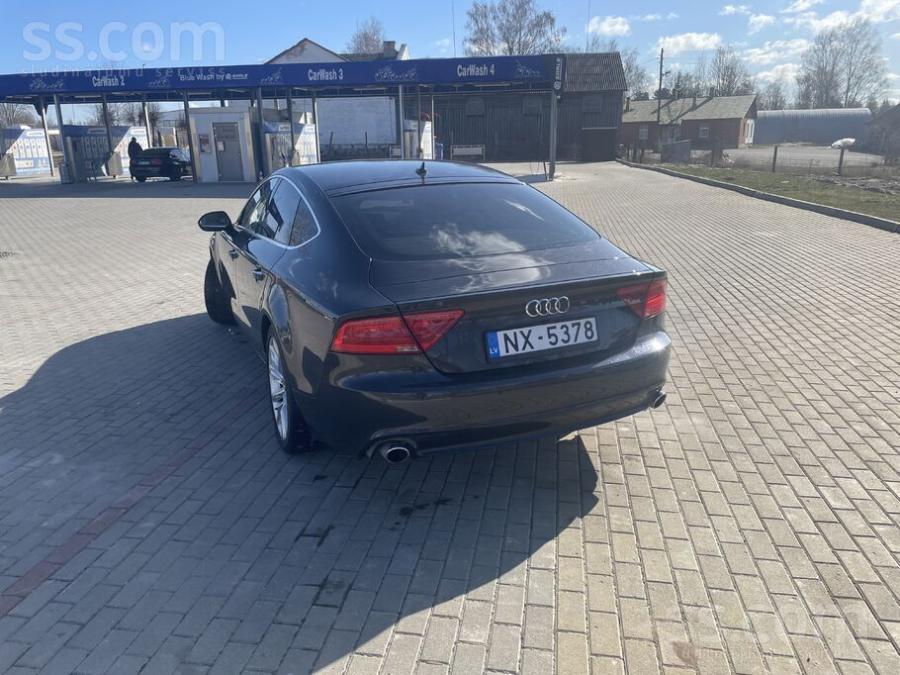 Black Audi A7 Sportback 2011 in Rezekne, with an engine capacity of 3.00 L and mileage of 267 thousand km for 14500 €, photo 3 on AUTOMOTO.COM.LV