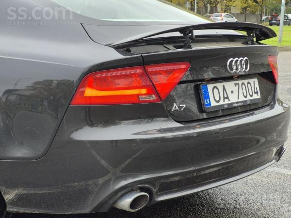Black Audi A7 Sportback 2011 in Riga, with an engine capacity of 2.80 L and mileage of 0 thousand km for 10550 €, photo 6 on AUTOMOTO.COM.LV
