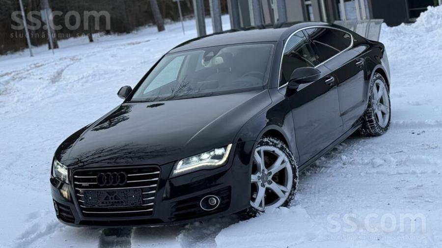 Melns Audi A7 Sportback 2011 Jūrmala, ar dzinēja tilpumu 3.00 L un nobraukumu 0 tūkst. km par 12350 €, foto 1 vietnē AUTOMOTO.COM.LV