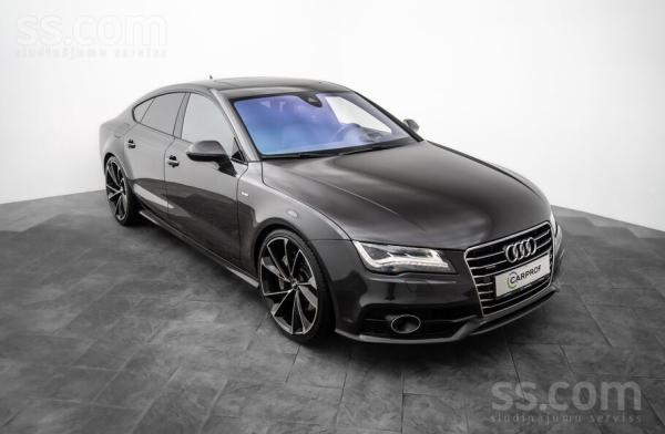 Black Audi A7 Sportback 2011 in Tallinn, with an engine capacity of 3.00 L and mileage of 276 thousand km for 13999 €, photo 3 on AUTOMOTO.COM.LV