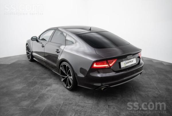 Black Audi A7 Sportback 2011 in Tallinn, with an engine capacity of 3.00 L and mileage of 276 thousand km for 13999 €, photo 6 on AUTOMOTO.COM.LV