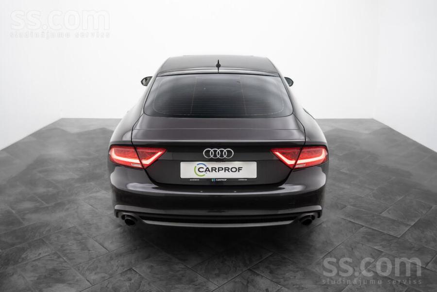 Black Audi A7 Sportback 2011 in Tallinn, with an engine capacity of 3.00 L and mileage of 276 thousand km for 13999 €, photo 5 on AUTOMOTO.COM.LV