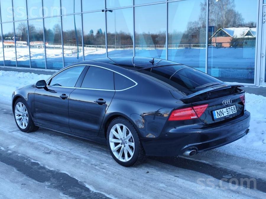 Black Audi A7 Sportback 2011 in Rezekne, with an engine capacity of 3.00 L and mileage of 339 thousand km for 11700 €, photo 4 on AUTOMOTO.COM.LV