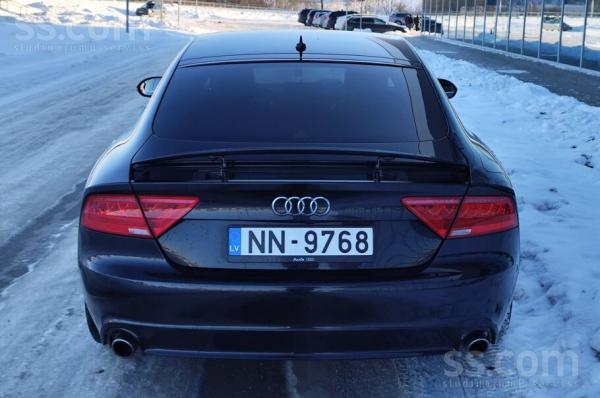 Black Audi A7 Sportback 2011 in Rezekne, with an engine capacity of 3.00 L and mileage of 339 thousand km for 11700 €, photo 6 on AUTOMOTO.COM.LV