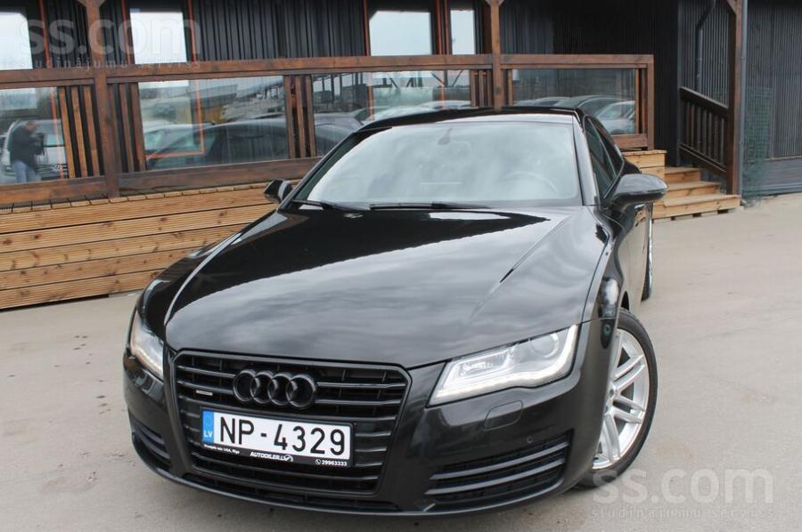 Black Audi A7 Sportback 2011 in Riga, with an engine capacity of 3.00 L and mileage of 0 thousand km for 11900 €, photo 1 on AUTOMOTO.COM.LV