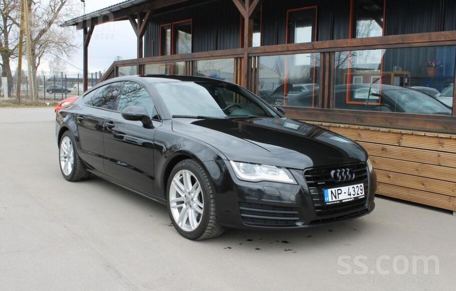 Black Audi A7 Sportback 2011 in Riga, with an engine capacity of 3.00 L and mileage of 0 thousand km for 11900 €, photo 3 on AUTOMOTO.COM.LV
