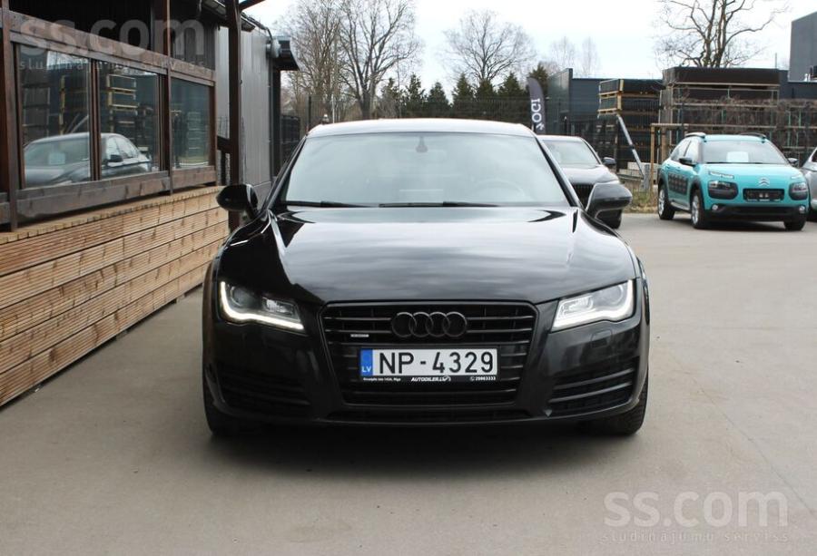 Black Audi A7 Sportback 2011 in Riga, with an engine capacity of 3.00 L and mileage of 0 thousand km for 11900 €, photo 5 on AUTOMOTO.COM.LV