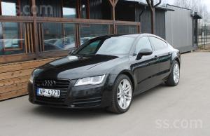 Black Audi A7 Sportback 2011 in Riga, with an engine capacity of 3.00 L and mileage of 0 thousand km for 11900 €, photo 6 on AUTOMOTO.COM.LV