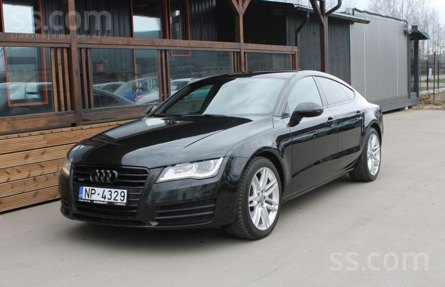 Black Audi A7 Sportback 2011 in Riga, with an engine capacity of 3.00 L and mileage of 0 thousand km for 11900 €, photo 6 on AUTOMOTO.COM.LV