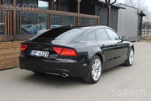 Black Audi A7 Sportback 2011 in Riga, with an engine capacity of 3.00 L and mileage of 0 thousand km for 11900 €, photo 8 on AUTOMOTO.COM.LV