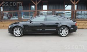 Black Audi A7 Sportback 2011 in Riga, with an engine capacity of 3.00 L and mileage of 0 thousand km for 11900 €, photo 10 on AUTOMOTO.COM.LV