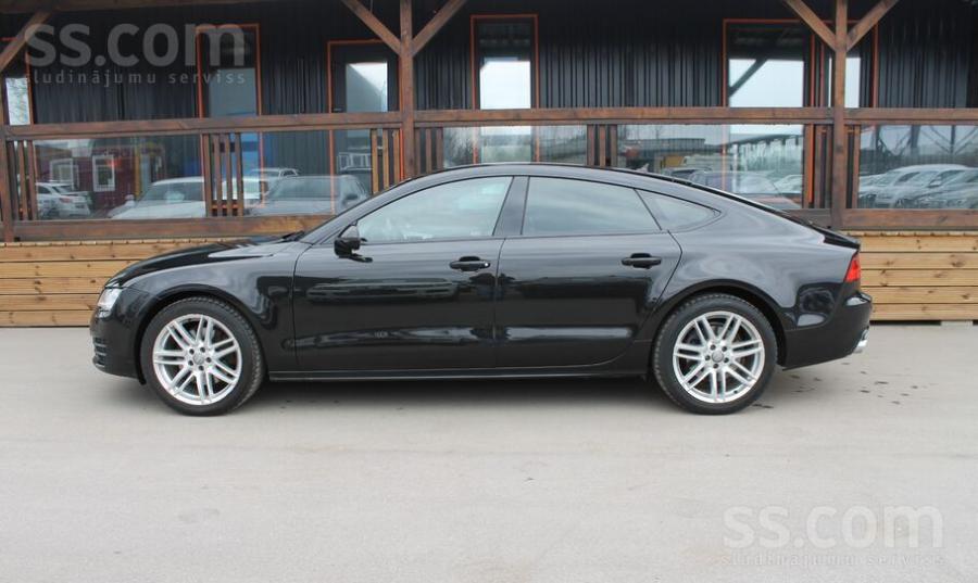 Black Audi A7 Sportback 2011 in Riga, with an engine capacity of 3.00 L and mileage of 0 thousand km for 11900 €, photo 10 on AUTOMOTO.COM.LV