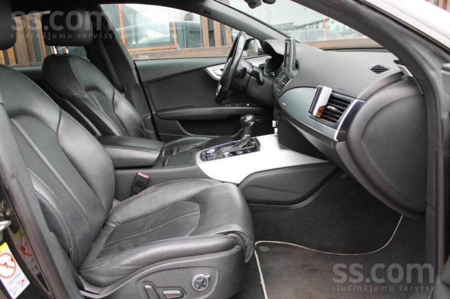 Black Audi A7 Sportback 2011 in Riga, with an engine capacity of 3.00 L and mileage of 0 thousand km for 11900 €, photo 13 on AUTOMOTO.COM.LV