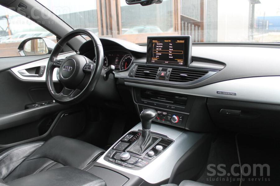Black Audi A7 Sportback 2011 in Riga, with an engine capacity of 3.00 L and mileage of 0 thousand km for 11900 €, photo 18 on AUTOMOTO.COM.LV