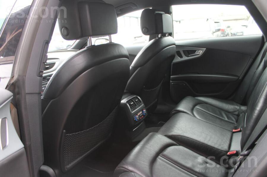 Black Audi A7 Sportback 2011 in Riga, with an engine capacity of 3.00 L and mileage of 0 thousand km for 11900 €, photo 24 on AUTOMOTO.COM.LV